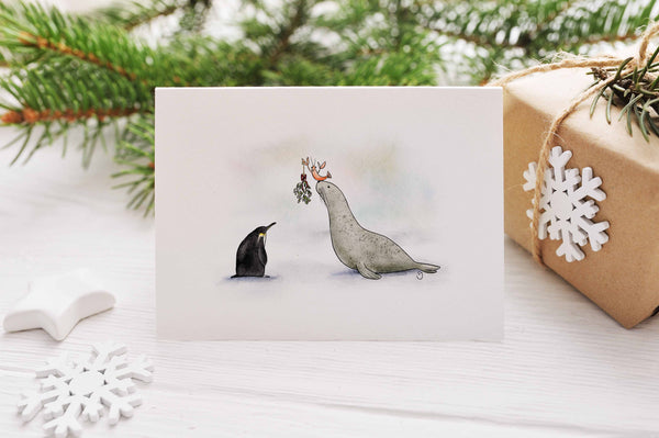 Seal-ed With a Kiss Greeting Card – Peanuts & Pinecones